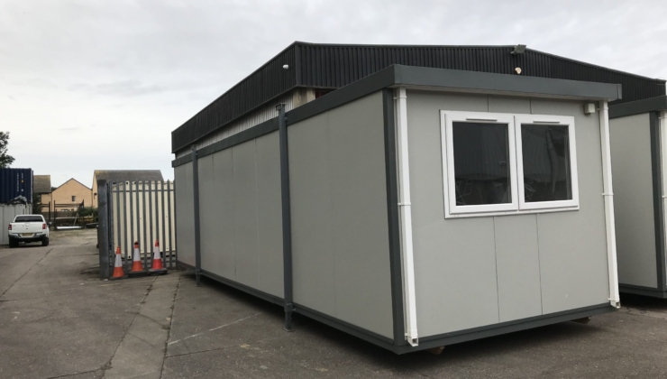 Double stacked cabins with staircase - Excel Modular Buildings